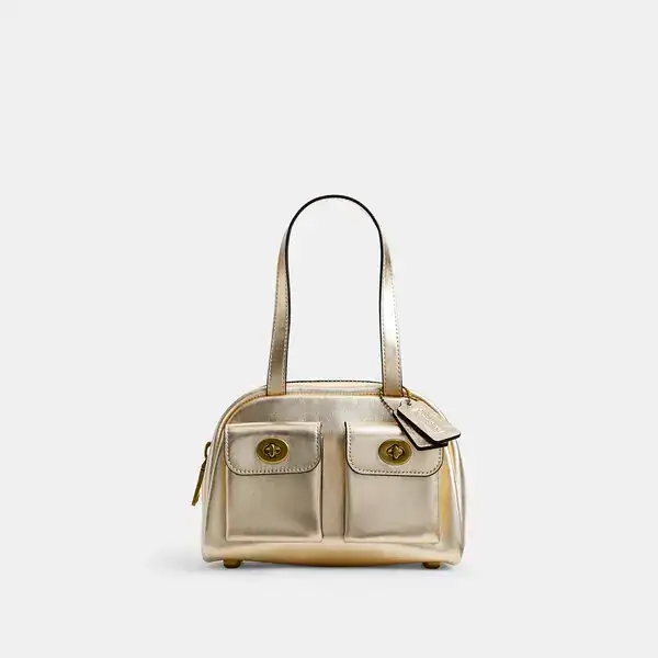 Coach Twin Turnlock Bag - Dark Brass/Light Gold | Editorialist